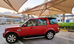 Buy used land rover discovery red car in muscat in masqat - omanicar
